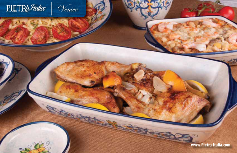 Pietra Italia Recipes - Roasted Chicken with Lemon from the Venice ...